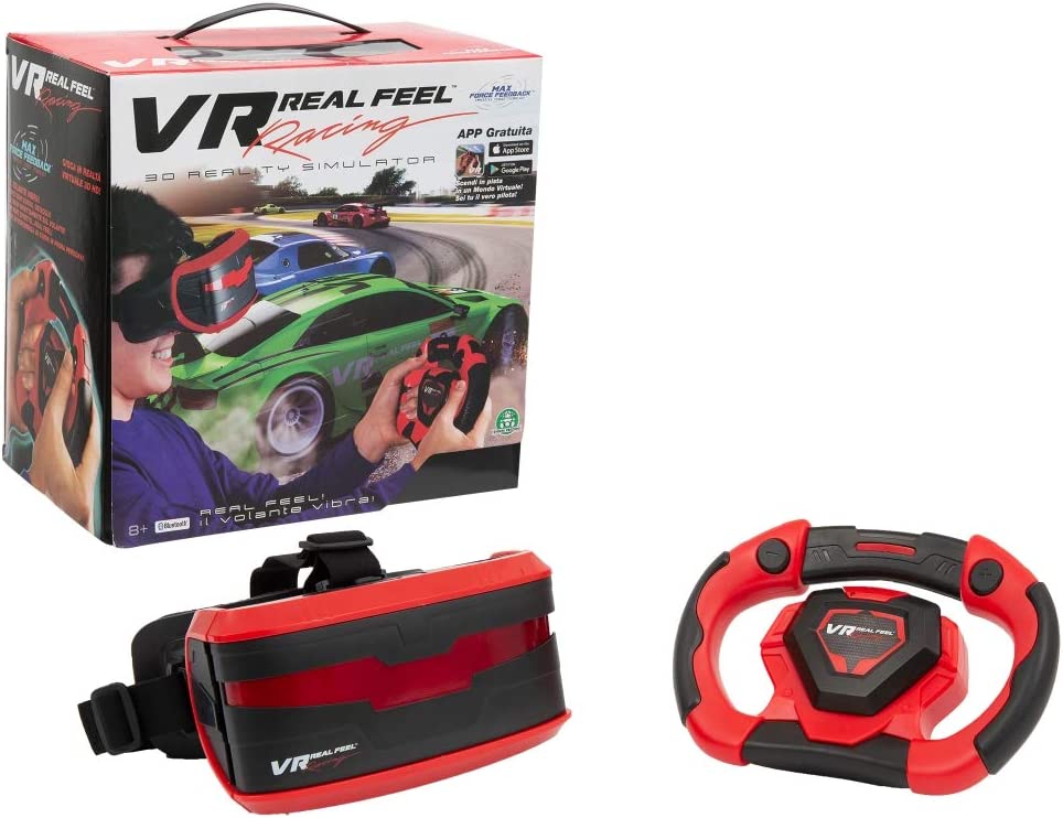 VR Real Feel Racing Playset Interattivo Volante Headset E Visore
